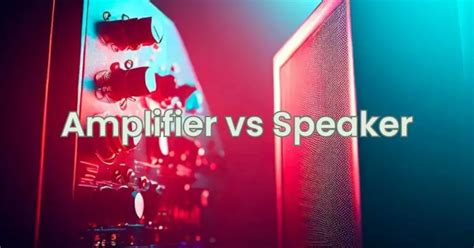 Amplifier Vs Speaker All For Turntables