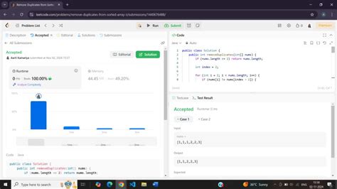 aarti kamariya on linkedin efficiency leetcode programmingskills