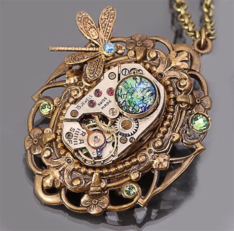 Steampunk Pendant Necklace Steampunk Pendant Steampunk Etsy