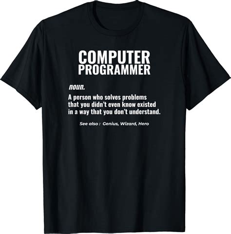 florid computer programmer problem solver genius design t shirt black