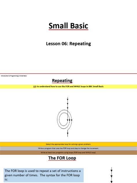 Lesson 6 Repeating Pdf Control Flow Computer Programming