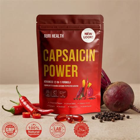 Support Vascular Function With Auri Health Capsaicin Softgels Auri Labs