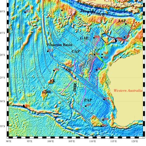 Magnetic Anomalies Along Track With Positive Anomalies Plotted At 45