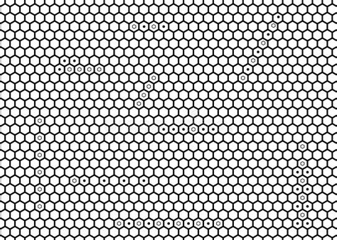 Hexagon Grid Vector Seamless Pattern With Polygons Linear Geometric Texture Hexagonal