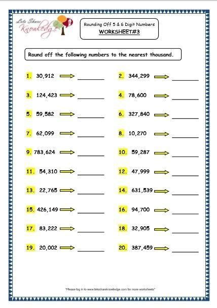 Pin By Bobbylengoasa On Quick Saves Rounding Worksheets 4th Grade