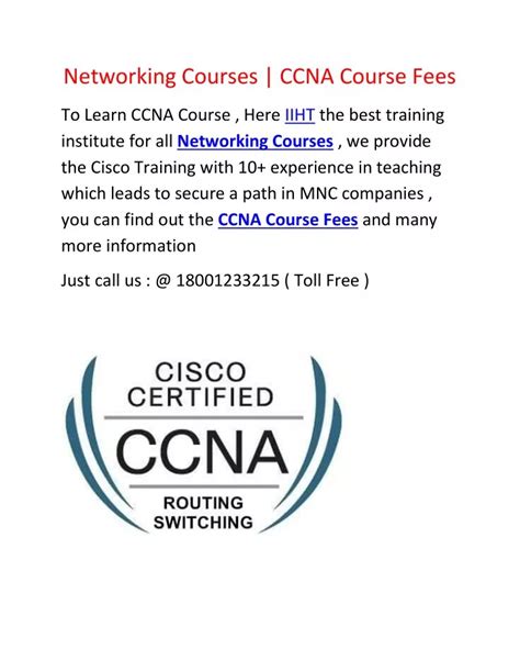 Ppt Cisco Training Ccna Course Fees Networking Courses Powerpoint Presentation Id7924244