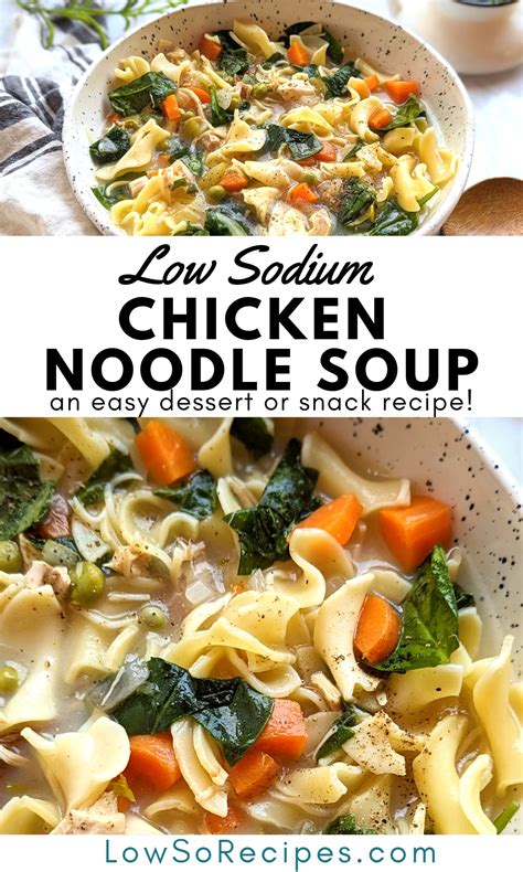 Low Sodium Chicken Noodle Soup Recipe No Salt Added