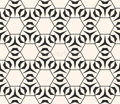 Monochrome Hexagonal Triangle Pattern Stock Illustrations 6430 Monochrome Hexagonal Triangle