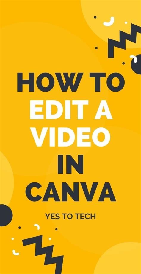 Canva Video Editor How To Edit Video In Canva Canva Tutorial Canva