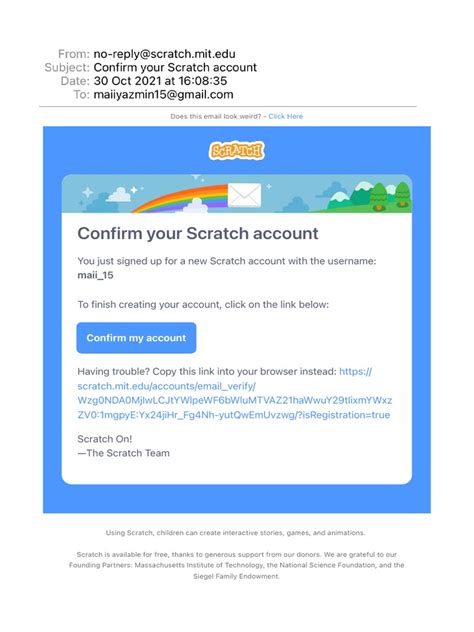 Confirm Your Scratch Account Pdf