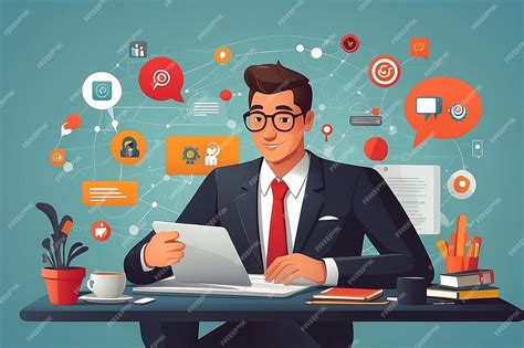 business man planning digital marketing programming banner coding best