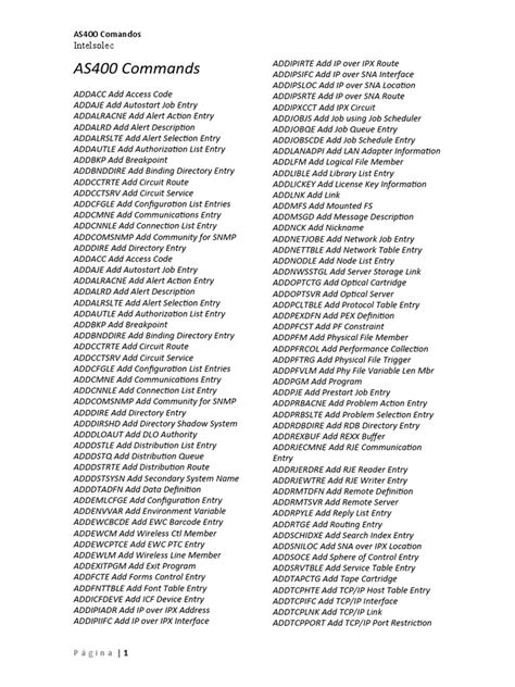 as400 commands 55844526f4220 pdf computer network transmission