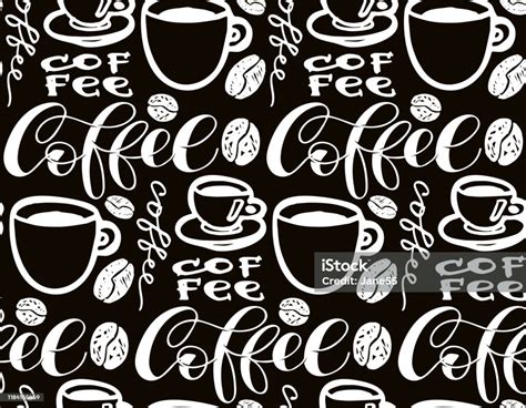 그러나 첫 번째 커피 귀여운 손으로 그린 낙서 레터링 엽서 패턴 배경 0명에 대한 스톡 벡터 아트 및 기타 이미지 0명 디자인 마실 것 Istock