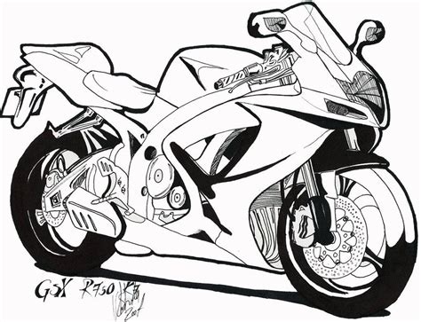 Gambar Mewarnai Motor Gp Gambar Putih
