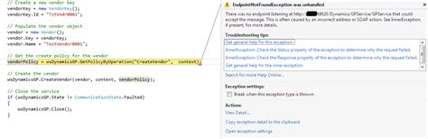 C There Was No Endpoint Listening Gpservice That Could Accept The Message This Is Often