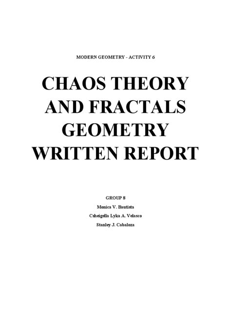 Fractals Written Report Pdf