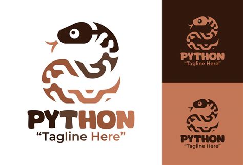 Python Logo Modern Minimalist Wildlife Predator Identity 77557260