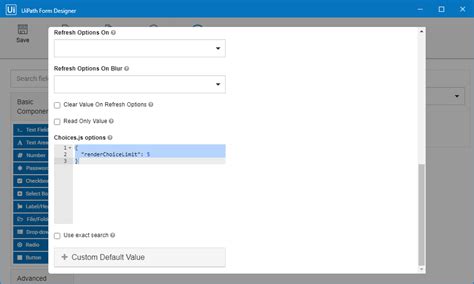 Uipath Form Activity Set Dropdown Display Limit Need Help Studio