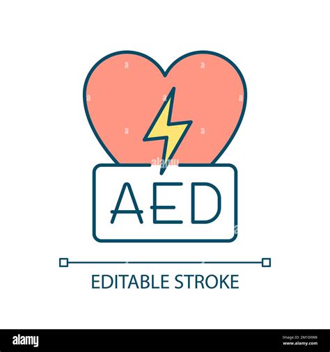 Automated External Defibrillator Rgb Color Icon Stock Vector Image And Art Alamy