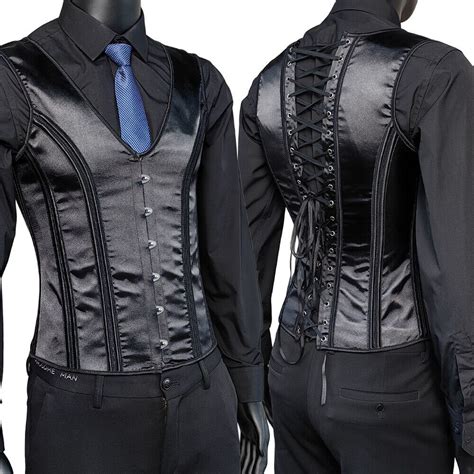 Corset Vest Medieval Dress Waistcoat Lace Up Bones Tight Tops Wedding