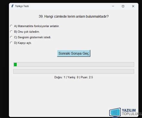 Pythonda Tkinter Reportlab Ile Dinamik Test Uygulaması Ve Sertifika