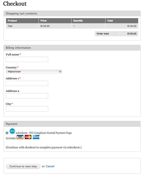 Commerce Express Checkout