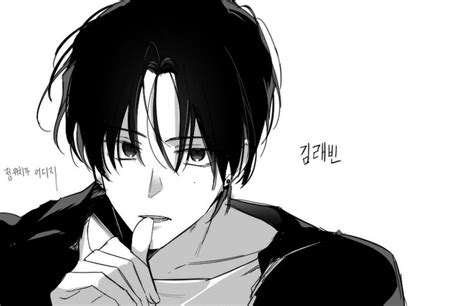 ⚘구2⚘ On Twitter 흑백 삽화 그림 캐릭터 일러스트