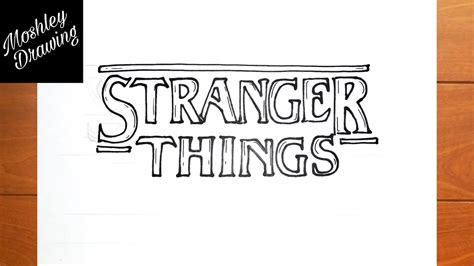 How To Draw Stranger Things Logo Youtube