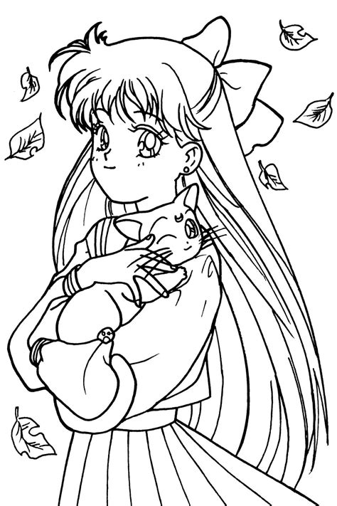 Sailor Moon Venus Coloring Page