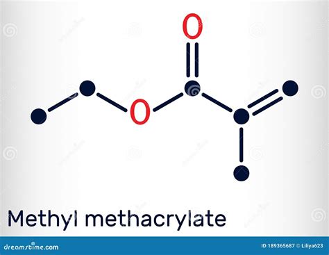 Methyl Methacrylate Molecule Polymethyl Methacrylate Or Acrylic Glass