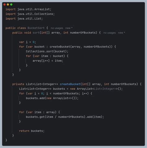 Elijah Oladapo On Linkedin Java Algorithms Bucketsort Sorting Datastructures Coding