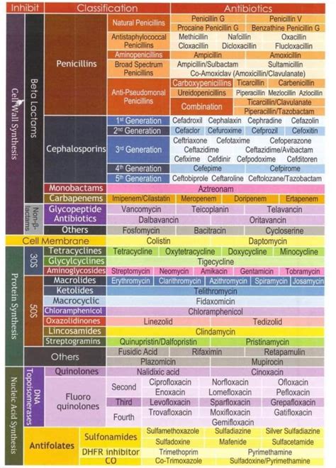 Classification Of Antibiotics R Microbiology
