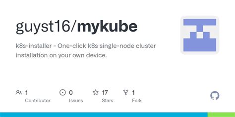 Github Guyst16mykube K8s Installer One Click K8s Single Node Cluster Installation On Your