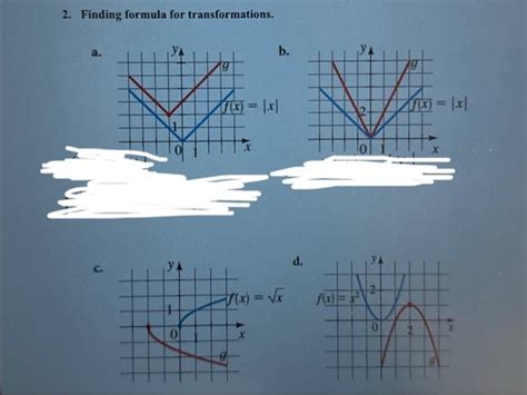 Solved 2 Finding Formula For Transformations A