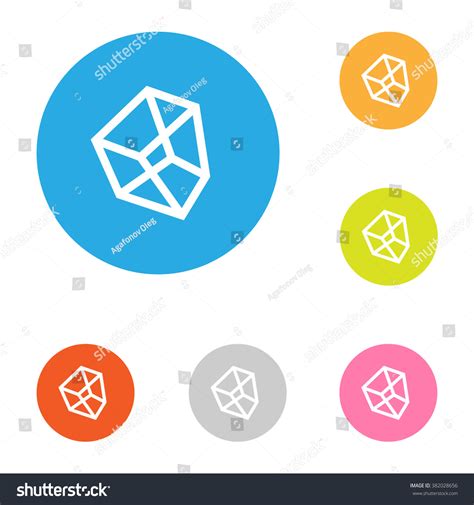 Icon 3d Modeling Symbol 3d Modeling Stock Vector Royalty Free