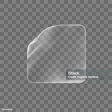 말린 코너 모의 투명 접착 사각형 스티커 빈 접착제 용지 또는 말린 효과가있는 플라스틱 스티커 라벨 템플릿 레이블 태그가 닫힙습니다 3d 사실적 벡터 아이콘 투명한에 대한