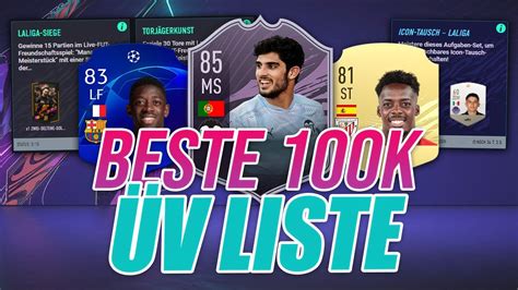 Die Aktuell Beste 100k Üv Liste In Fifa 21 😲 Überteuert Verkaufen Mit