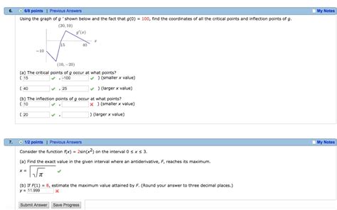 Solved Using The Graph Of G Shown Below And The Fact That