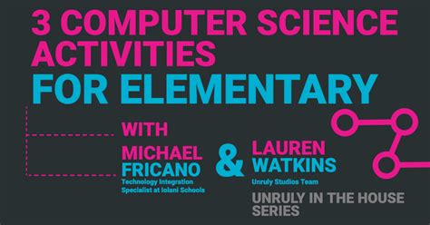 Stem Webinar Computer Science Activities For Elementary Coding For