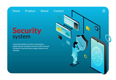 A Young People Save Document Isometric Concept Art Protection