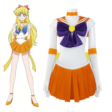 Sailor Moon Sailor Venus Cosplay Costume Etsy