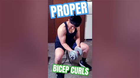 How To Do A Proper Bicep Curl Youtube