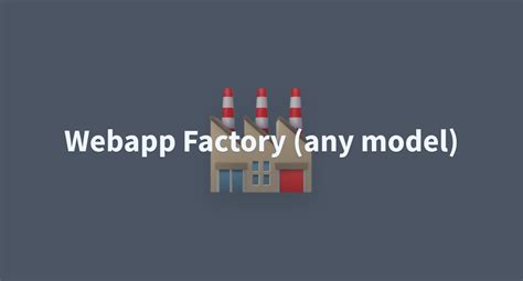 Webapp Factory Any Model A Hugging Face Space By Jbilcke Hf