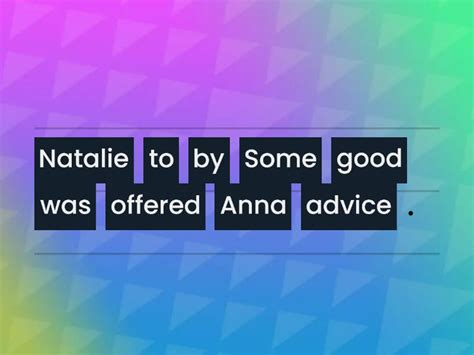 Spotlight 8 Unit 4b Passive With 2 Objects Unjumble