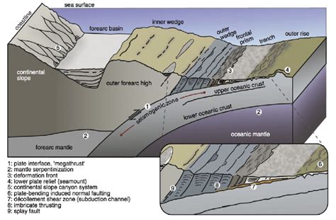 1 Schematic 3d View Of A Generic Cam Subduction Zone After Kopp 2013