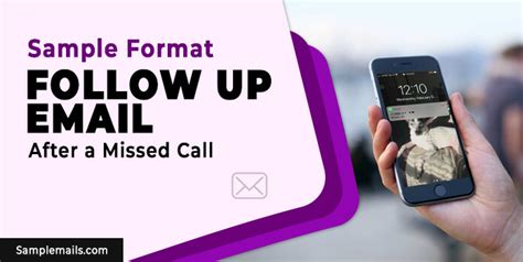 Sample Format Follow Up Email After A Missed Call