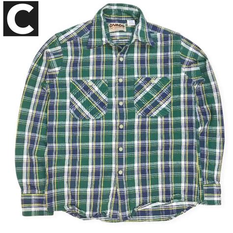 ※代引き不可 ★セール★ 送料無料 Camco【カムコ】2 Flannel L S 厚手 ヘビーウェイト フランネルシャツ ネルシャツ