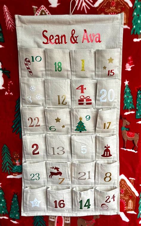 Personalised Advent Calendar Reusable Advent Calendar Etsy