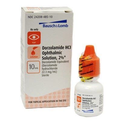 Dorzolamide Hcl 2 Ophthalmic Solution 10ml