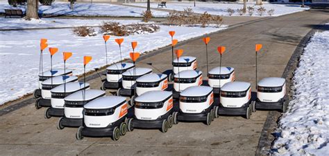 Autonomous Food Delivery Robots Launched At Us University Campus